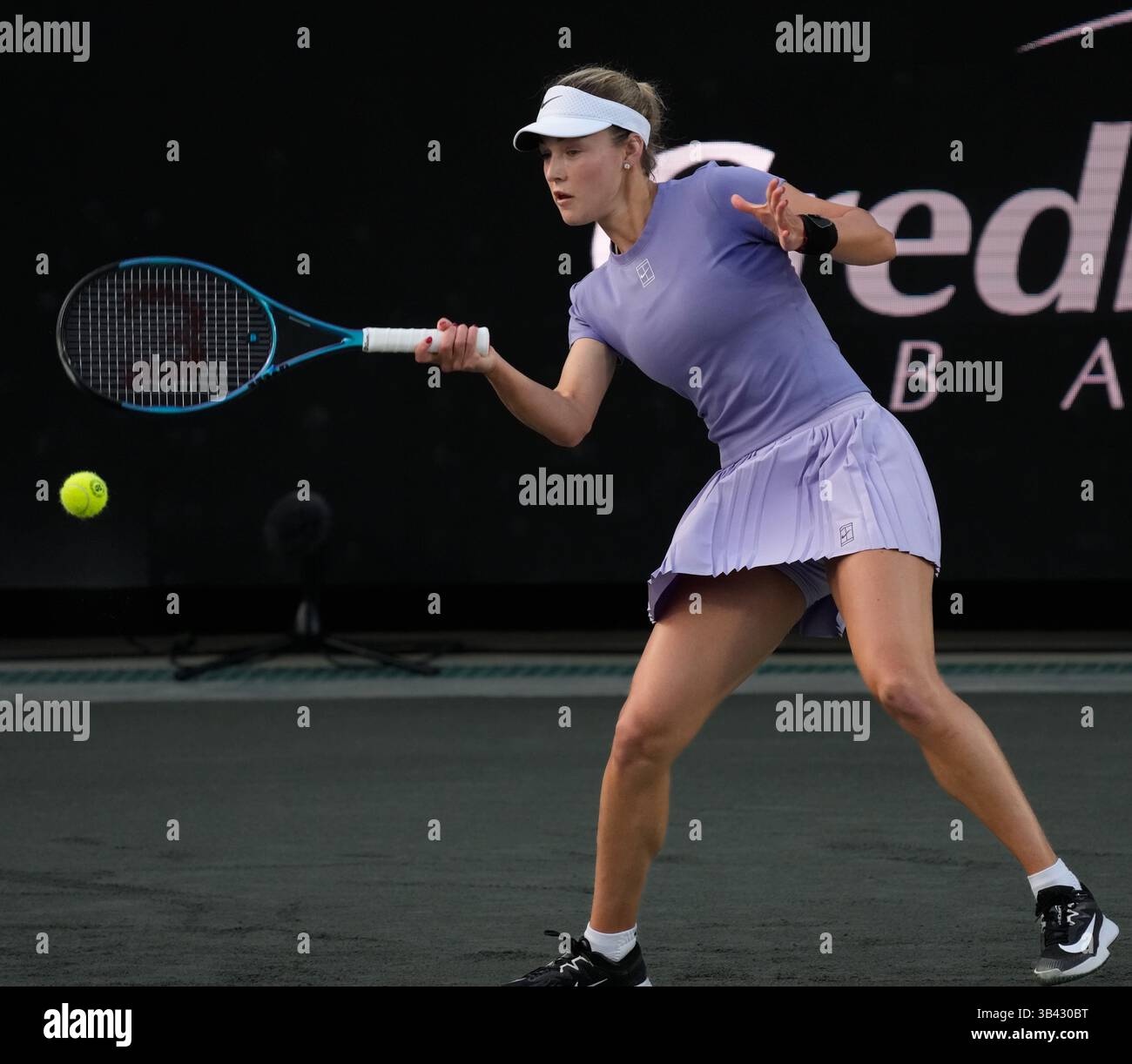 April 3, 2025: Anna Kalinskaya (RUS) defeated Madison Keys (USA) 6-2, 6 ...