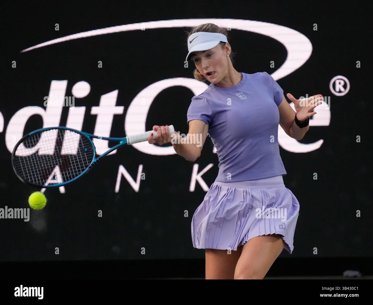 April 3, 2025: Anna Kalinskaya (RUS) defeated Madison Keys (USA) 6-2, 6 ...