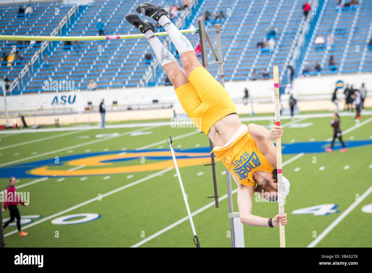 San Angelo, Texas, USA. 5th Apr, 2025. Angelo State Rams athlete Pacer ...