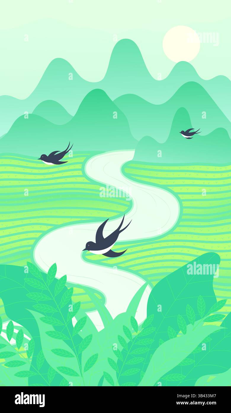 Vector illustration of simple spring Stock Vector Image & Art - Alamy
