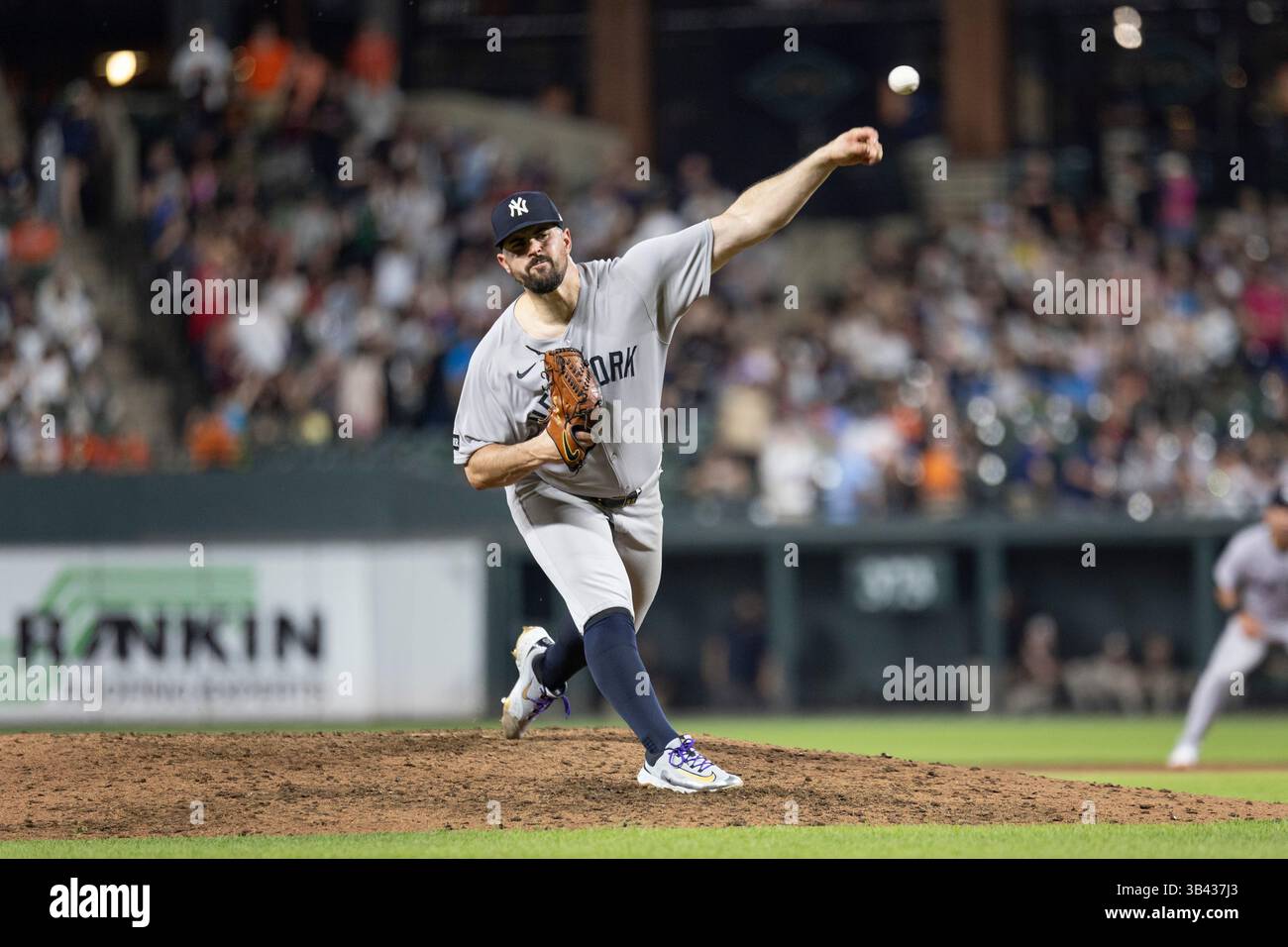 BALTIMORE, MD - APRIL 29: New York Yankees pitcher Carlos Rodón (55 ...