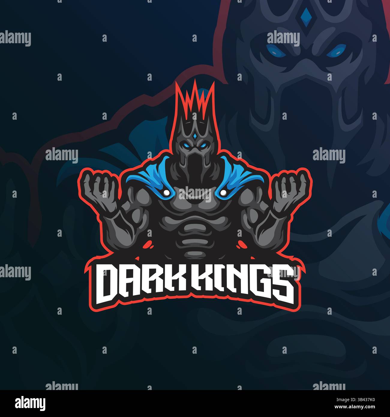 Kings mascot logo design vector with modern illustration concept style ...