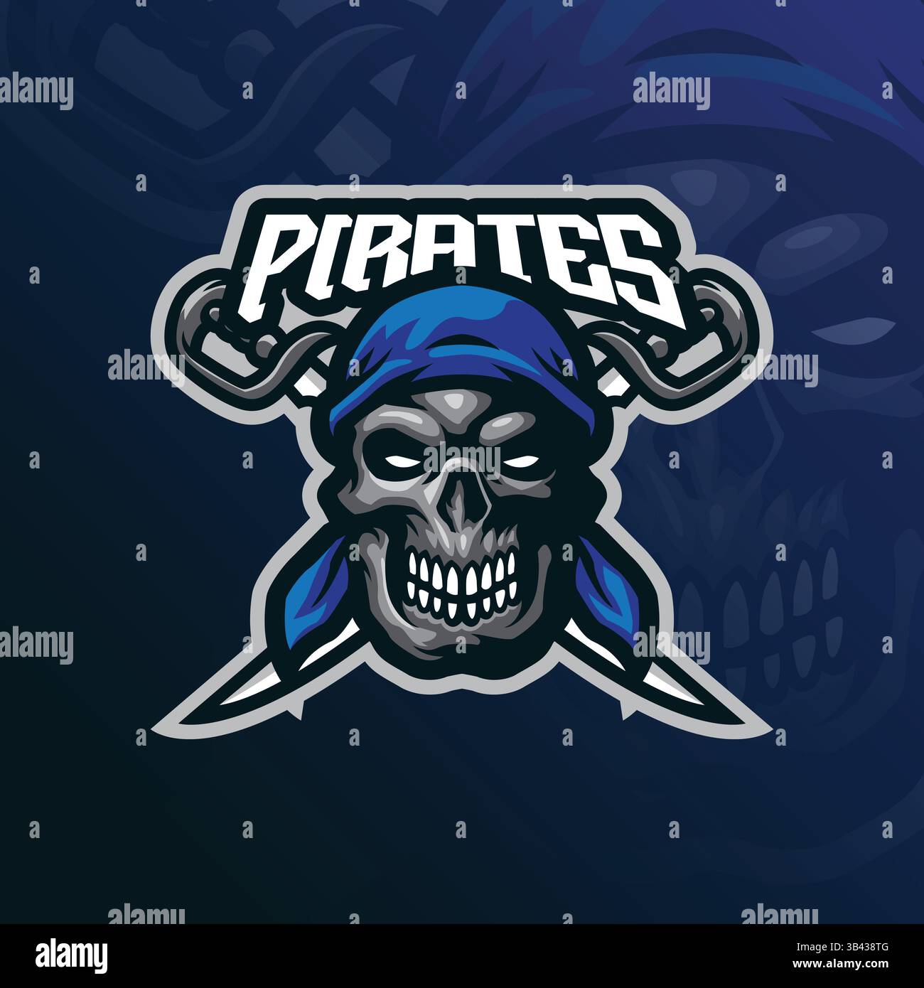 Pirates mascot logo design vector with modern illustration concept ...