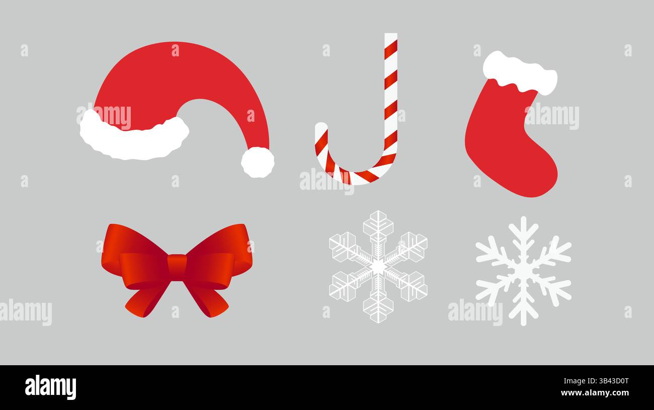 Santa socks Stock Vector Images - Alamy