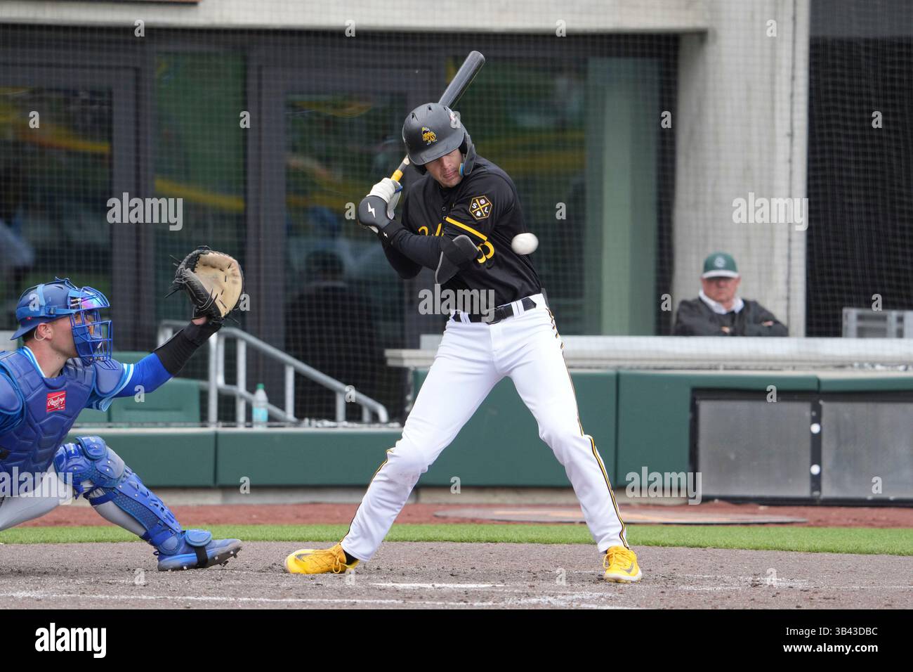 APRIL 27 2025: Salt Lake City second baseman Chad Stevens (35) takes a ...