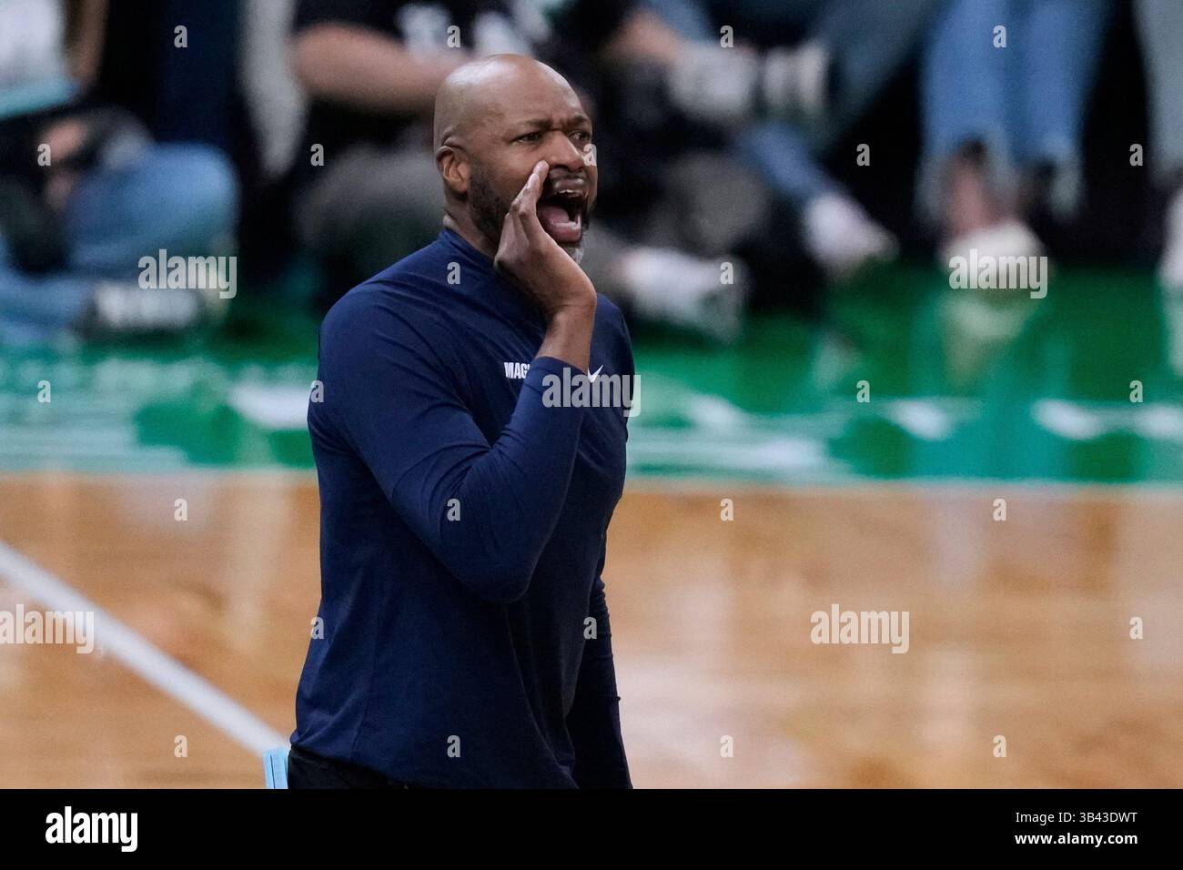 Orlando Magic head coach Jamahl Mosley calls to his players during the ...