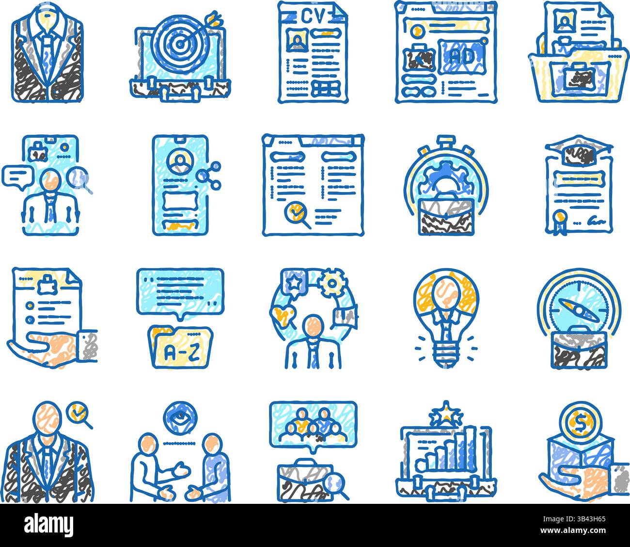 Young hispanic female employee Stock Vector Images - Alamy