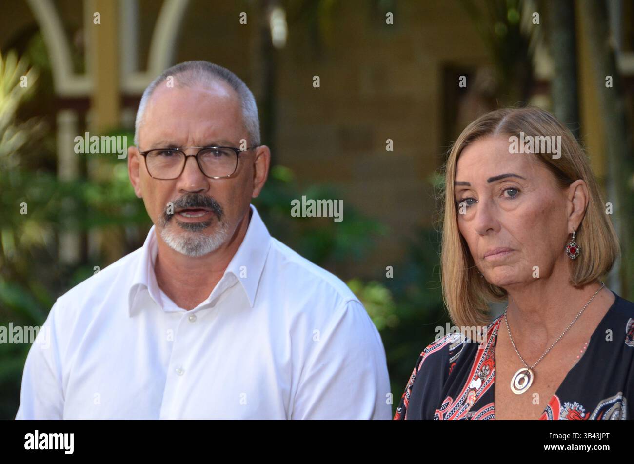Sue and Lloyd Clarke at Queensland Parliament, Brisbane. Wednesday ...