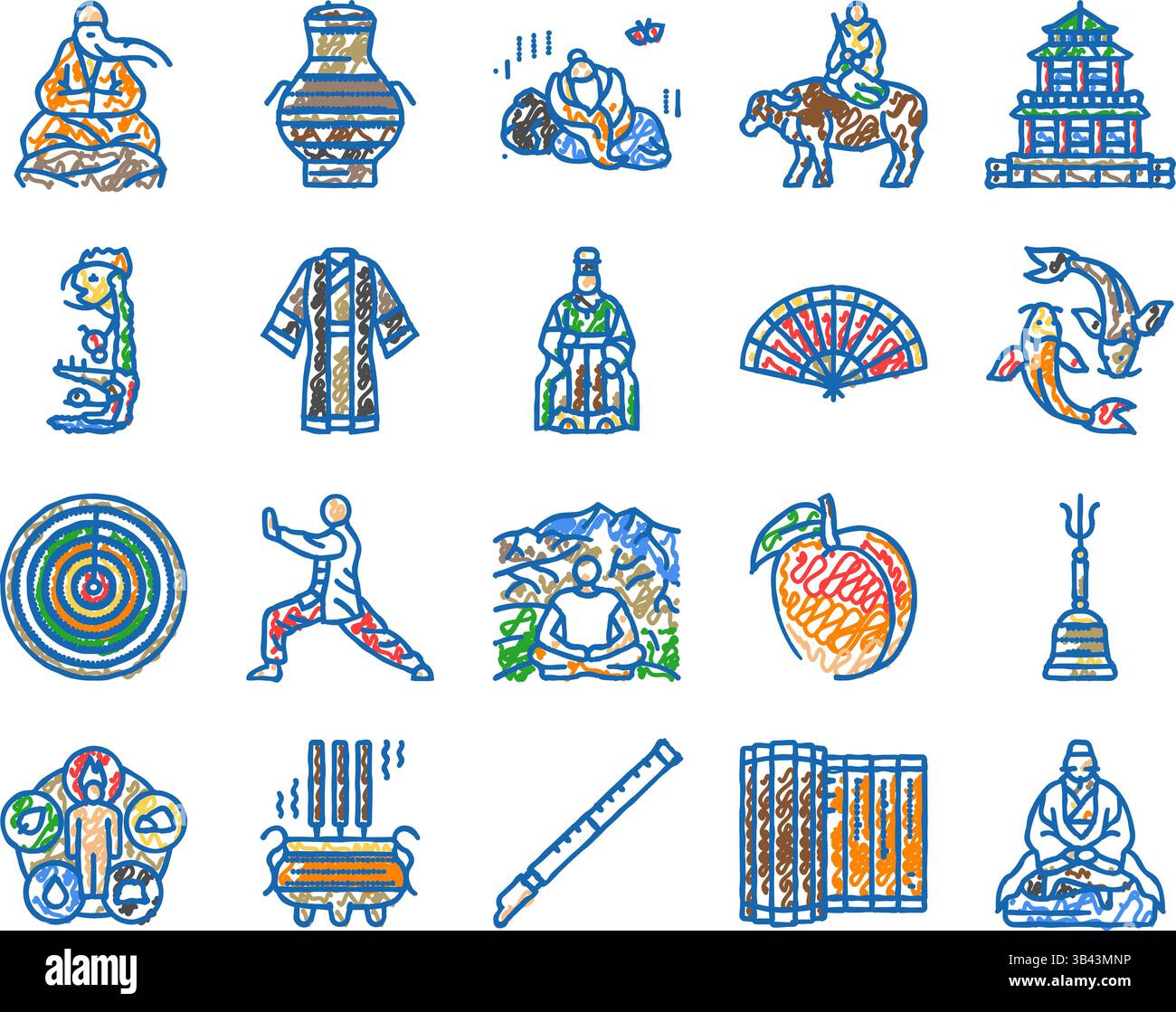 Yin yan hand vector Cut Out Stock Images & Pictures - Alamy