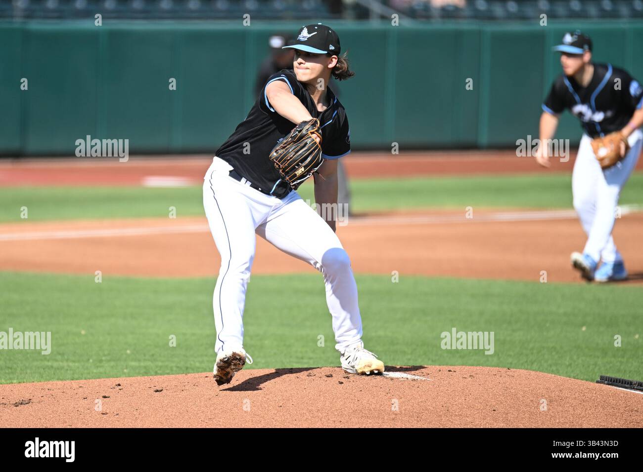 April 29, 2025: Columbus Clippers pitcher Ryan Webb (44) pitches ...