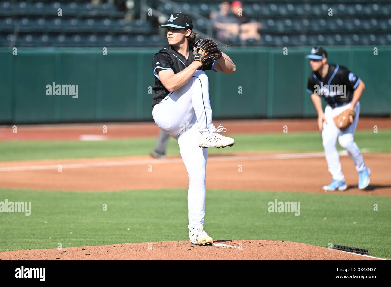 April 29, 2025: Columbus Clippers pitcher Ryan Webb (44) pitches ...