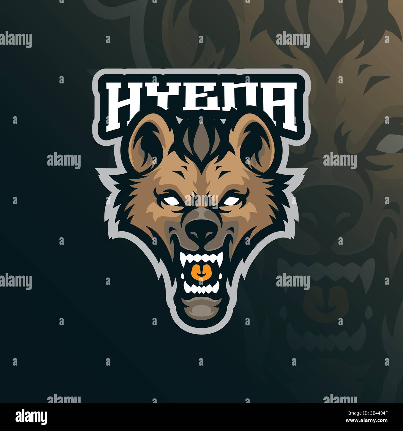 Hyena mascot logo design vector with modern illustration concept style ...