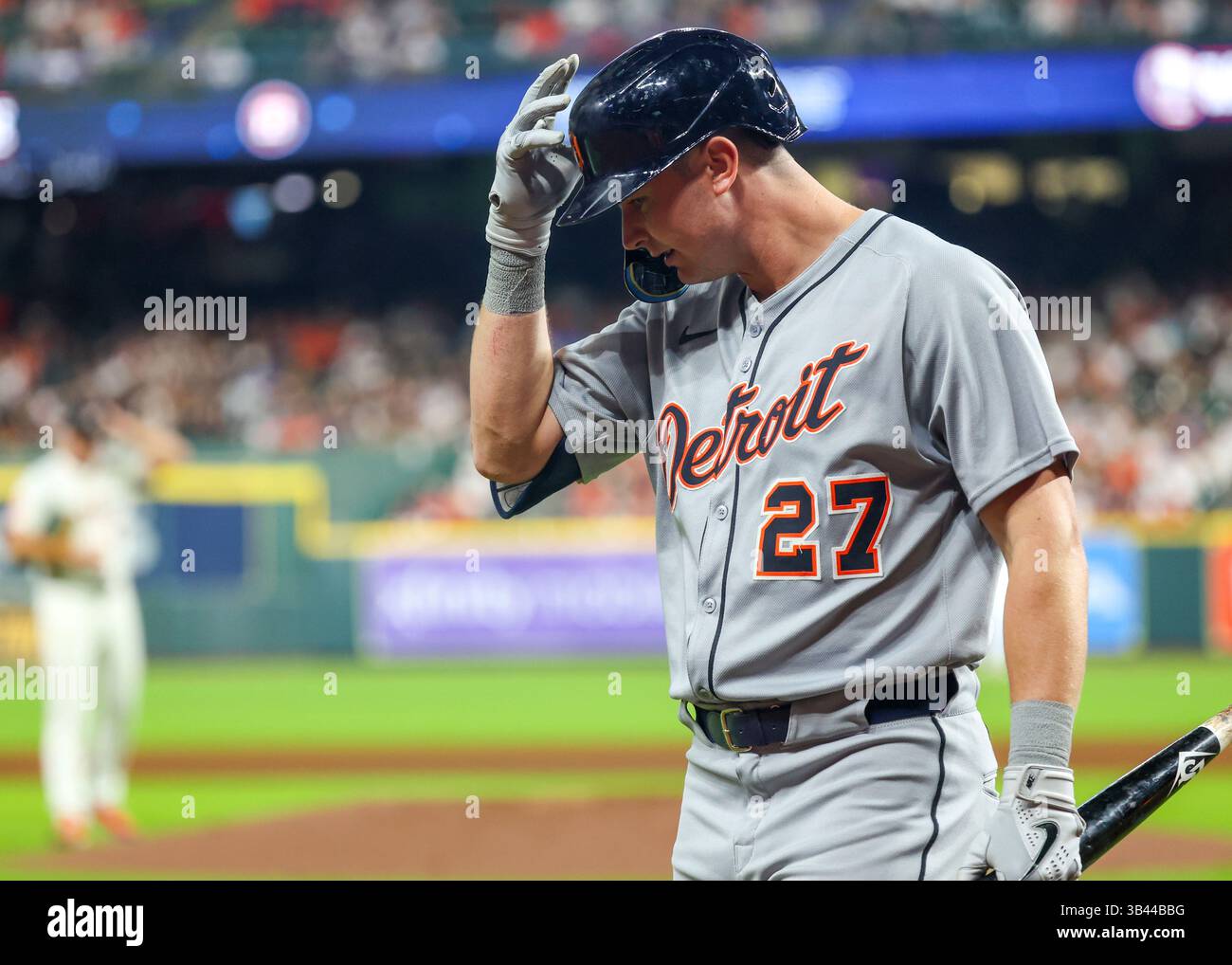 HOUSTON, TX - APRIL 29: Detroit Tigers shortstop Trey Sweeney (27 ...