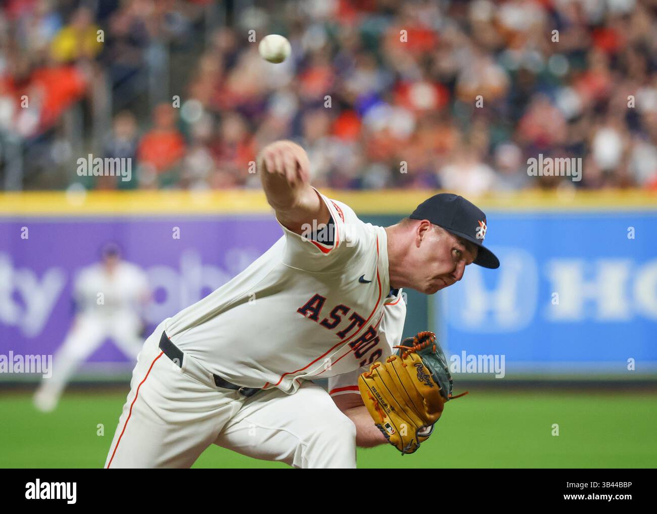 HOUSTON, TX - APRIL 29: Houston Astros starting pitcher Ryan Gusto (67 ...