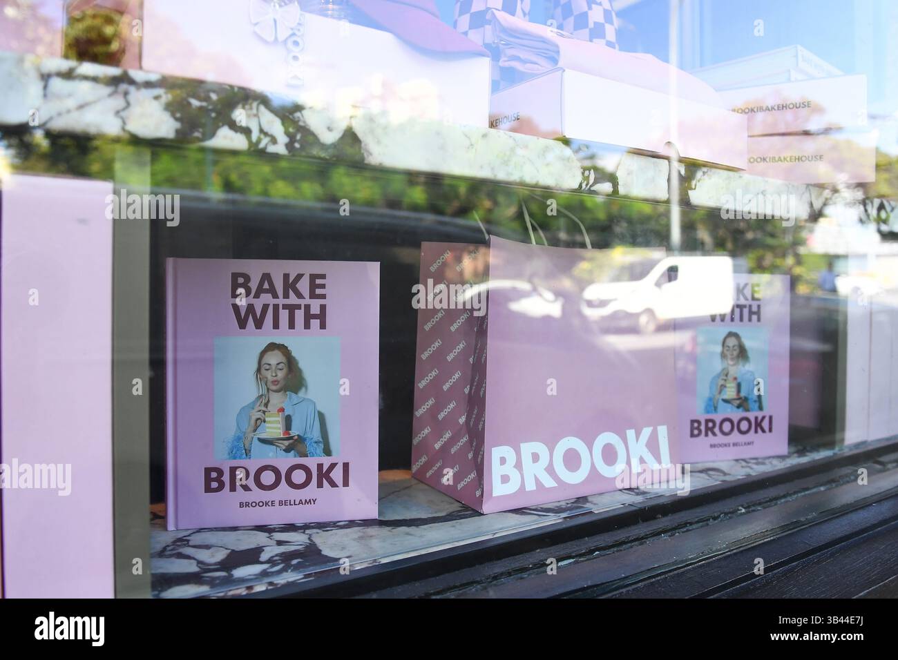 Brisbane, Australia. 30th Apr, 2025. Cook books and merchandise are ...