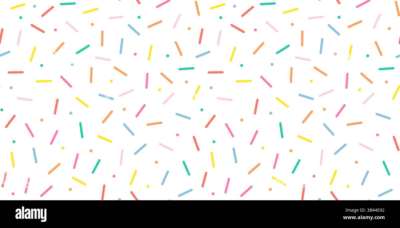 Simple Sprinkle Pattern. Colorful confetti sprinkles. Kid celebrate ...