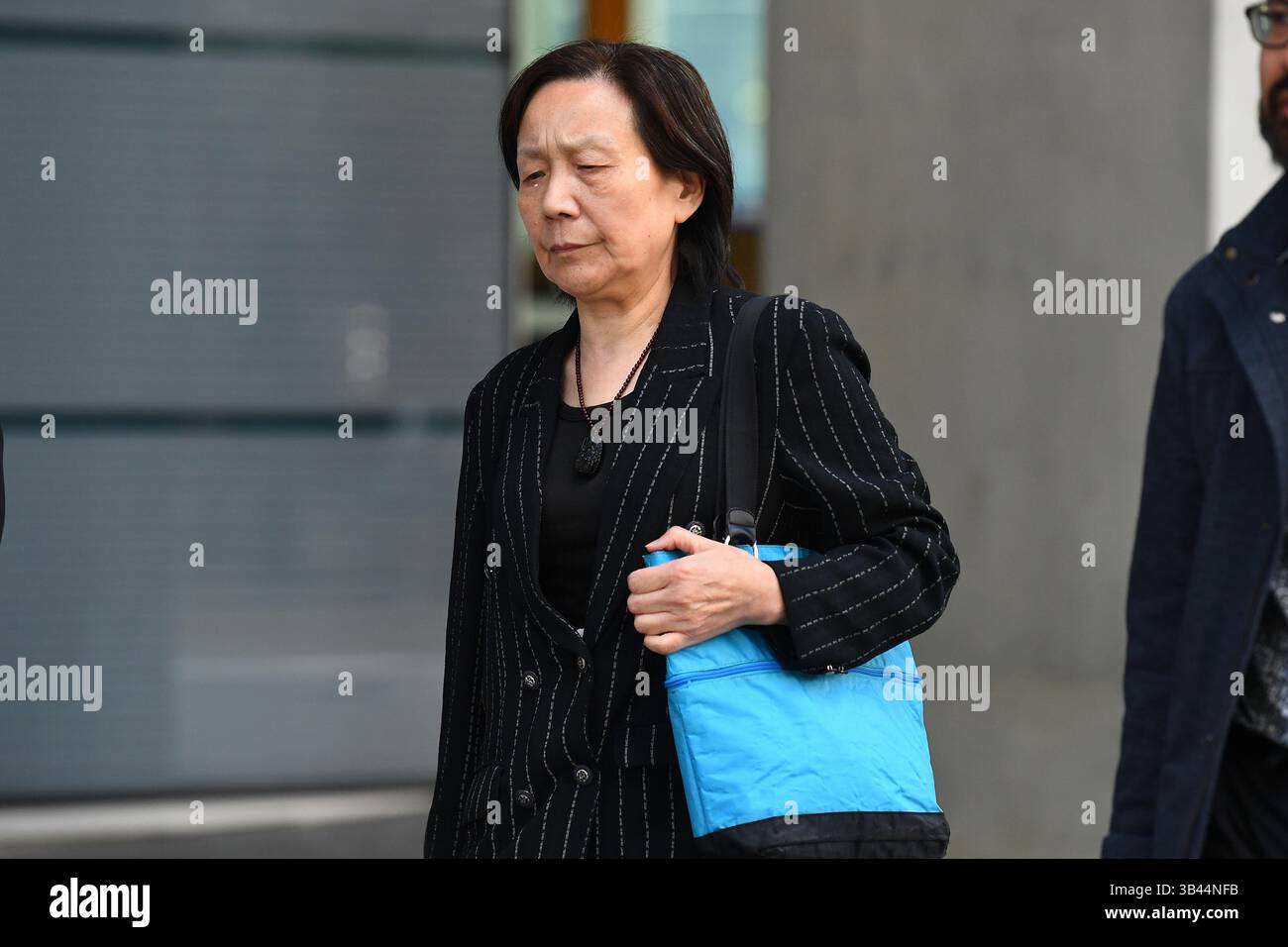 Rongmei Yan, mother of alleged murder victim Qiong Yan, leaves the ...