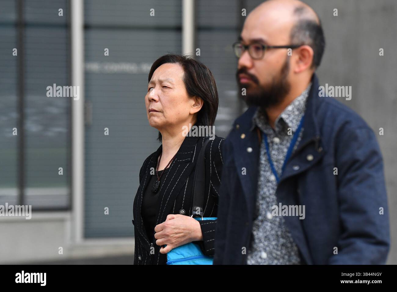 Rongmei Yan, (left) mother of alleged murder victim Qiong Yan, leaves ...