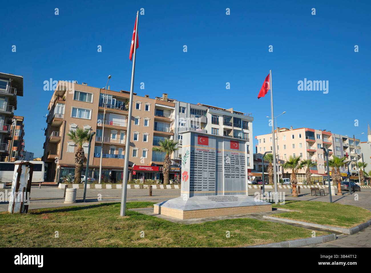 A marble tablet with names of the dead from WWI, Great War, ANZAC War ...
