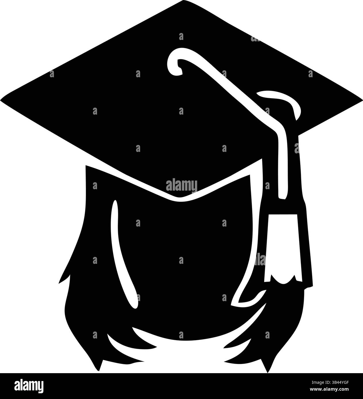 Simple Silhouette of a Graduating Student Stock Vector Image & Art - Alamy