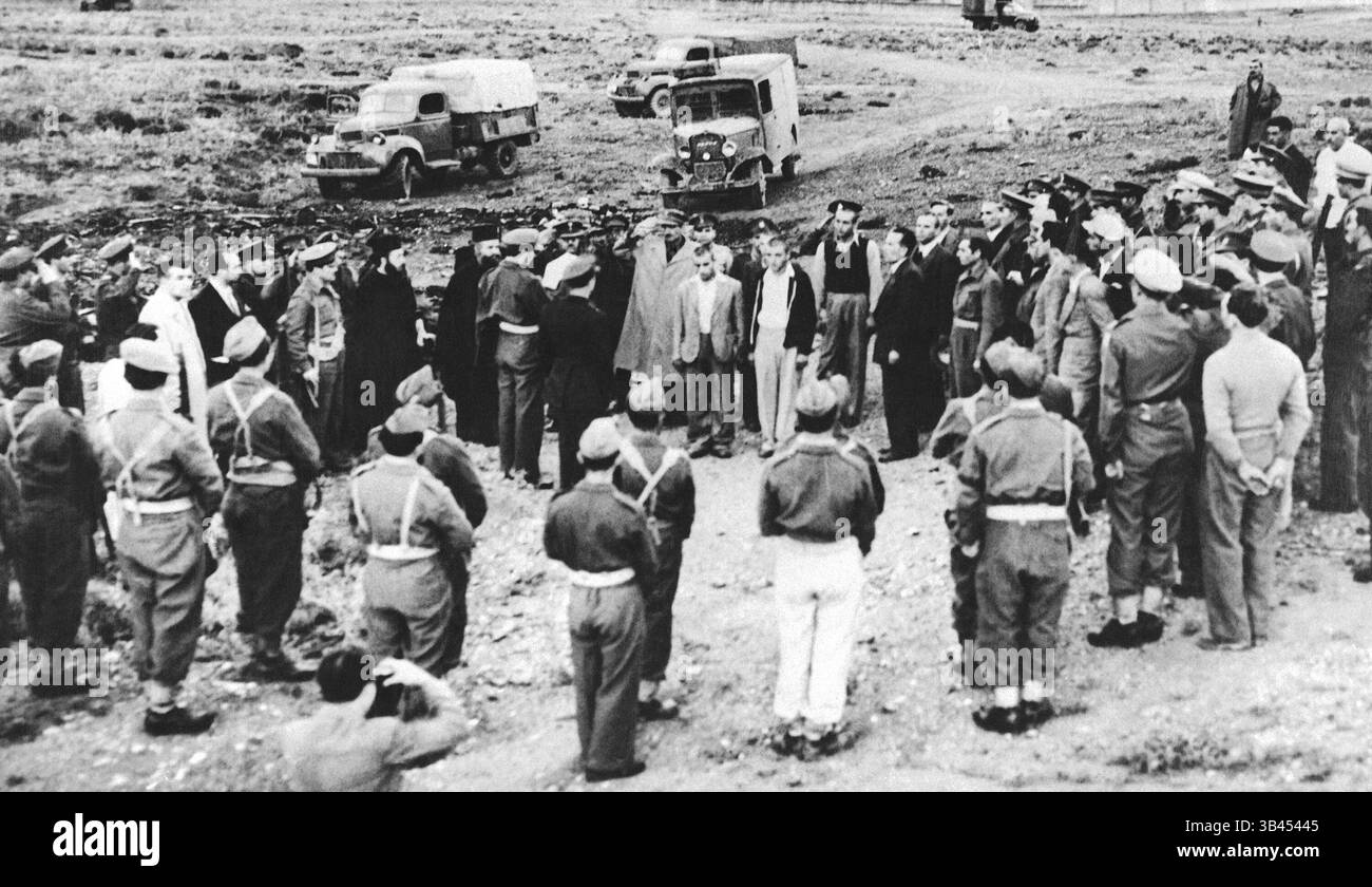 FILE - An officer reads execution orders to four condemned youths at a ...