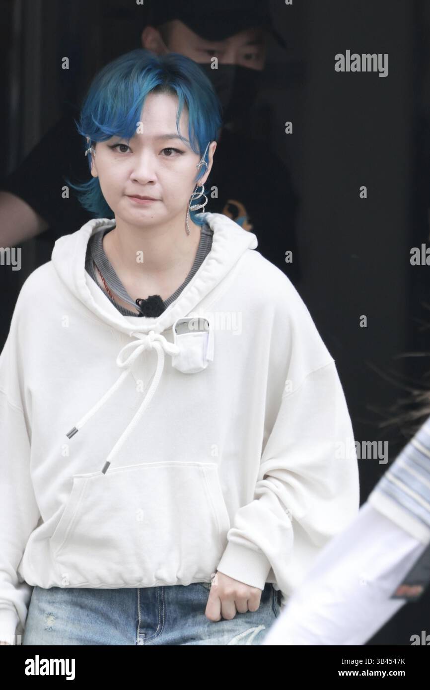 Chinese singer, songwriter, and actress Bibi Zhou appears in Changsha ...