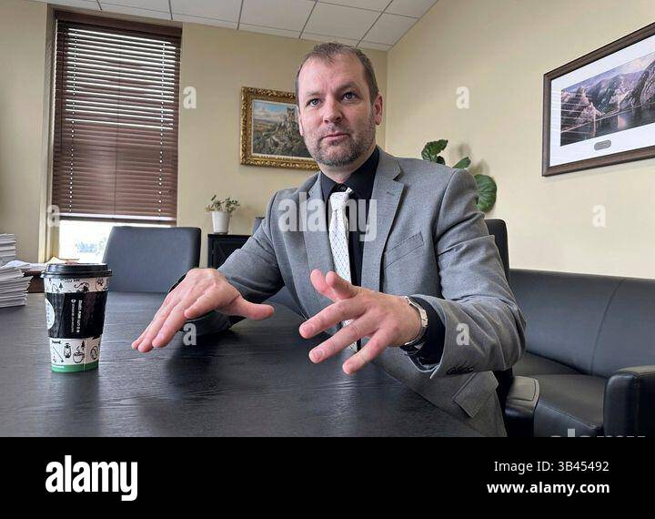 Republican state Senate President Matt Regier speaks during an ...