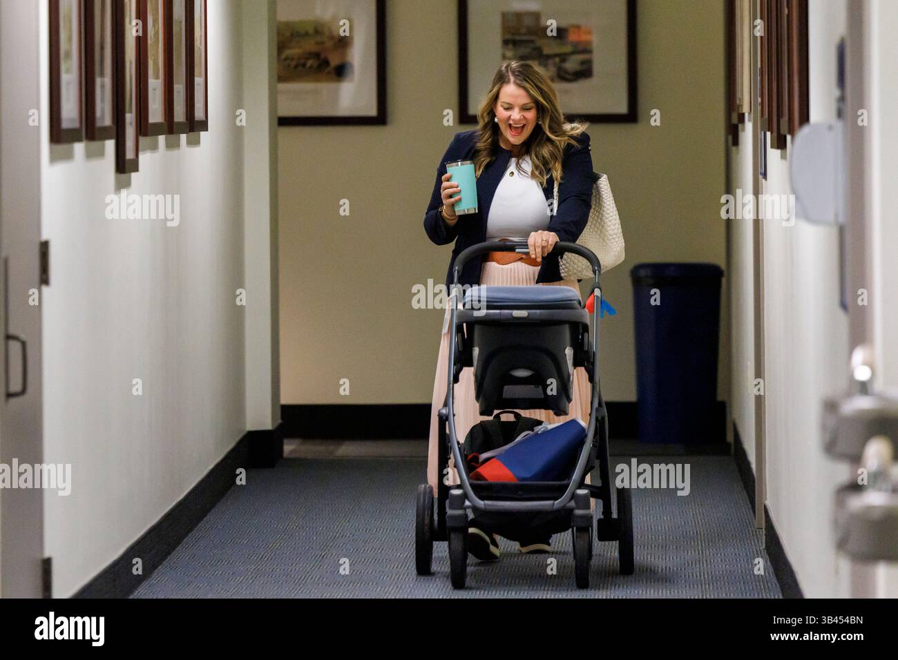 Florida Rep. Fiona McFarland, R-Sarasota, talks to her 7-month-old ...