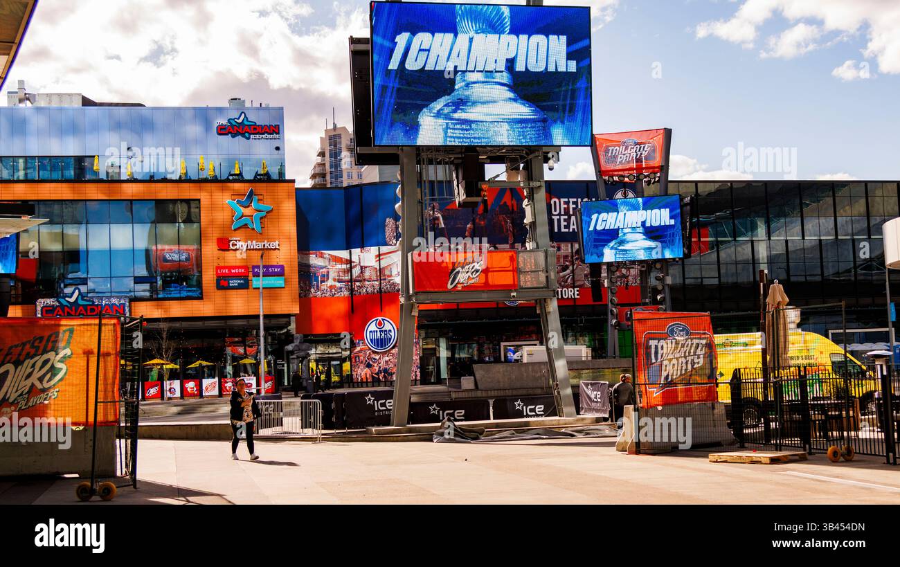 Edmonton, Canada. 29th Apr, 2025. The Joey Moss Pit awaits the Edmonton ...
