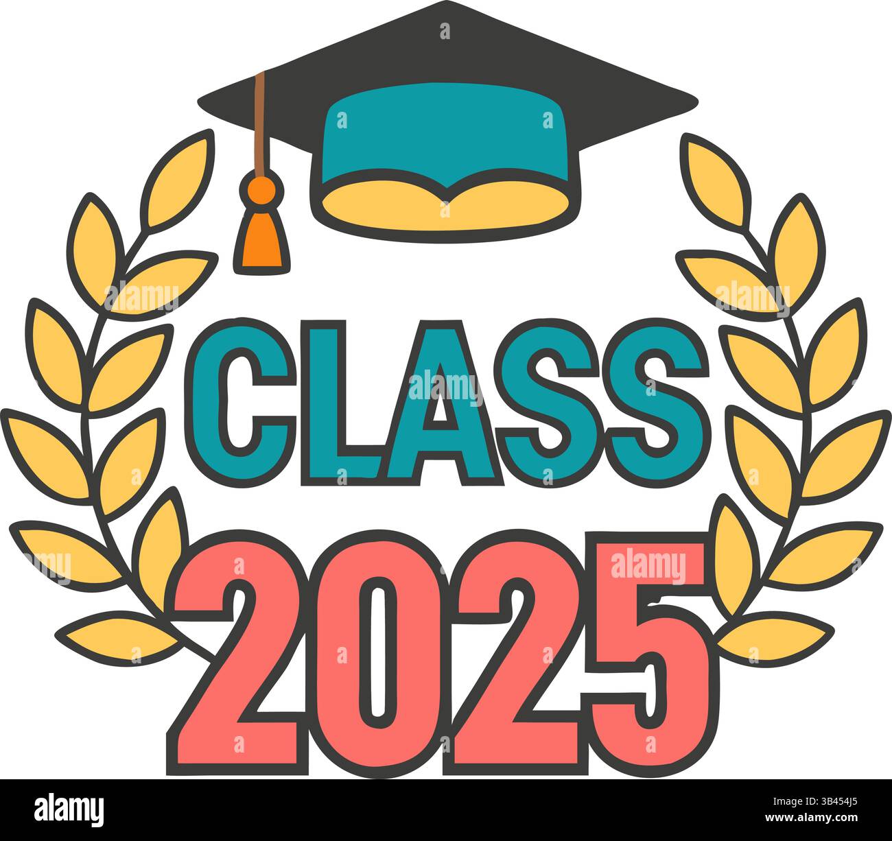 Class 2025 graduation cap hi-res stock photography and images - Alamy