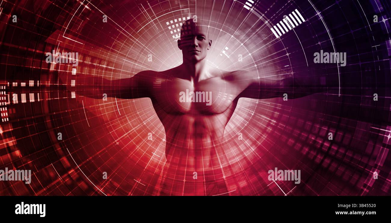 Abstract Science And Futuristic Medicine Research Technology Background ...