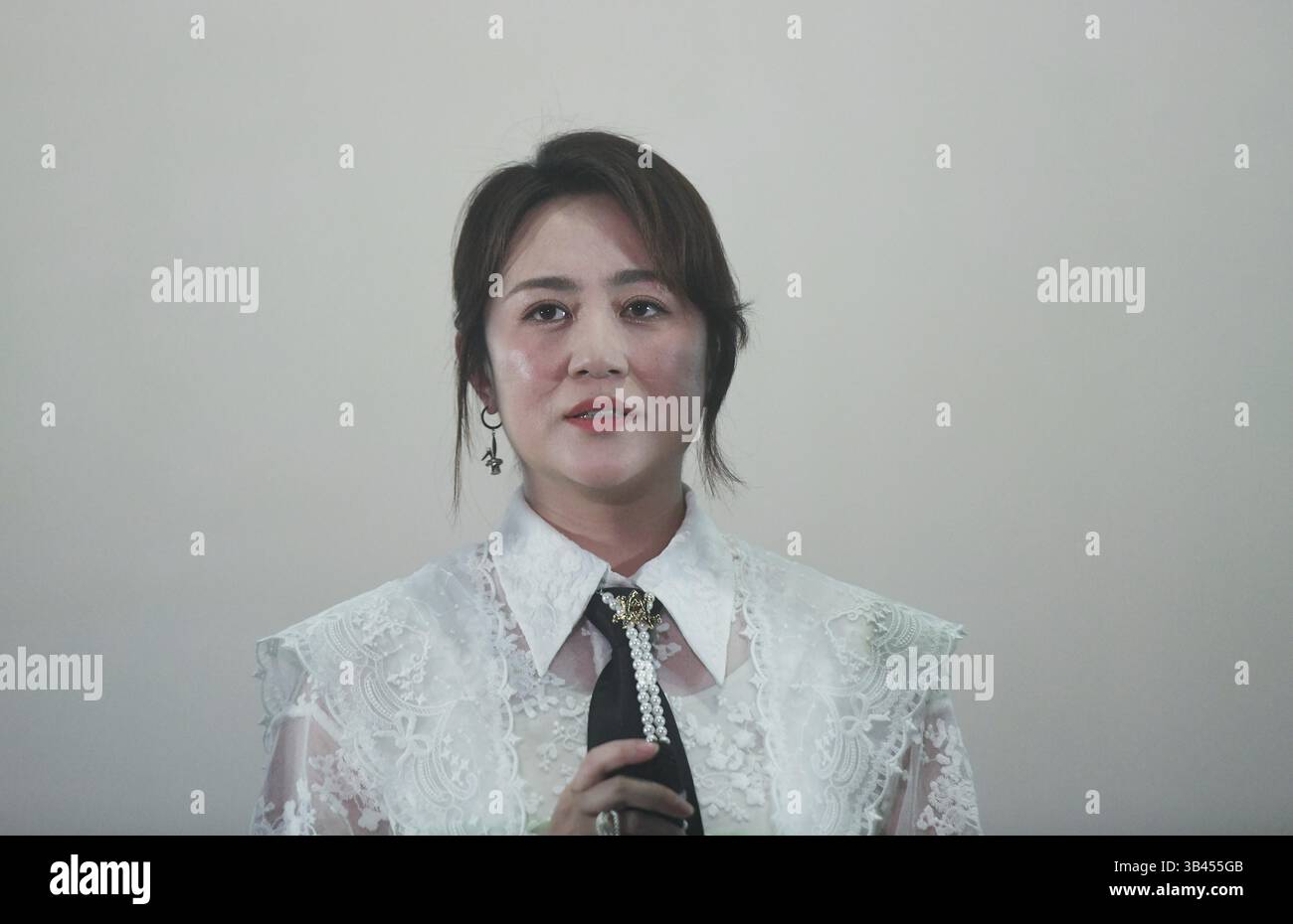 Chinese actress Ma Li attends an activity in Hangzhou City, east China ...