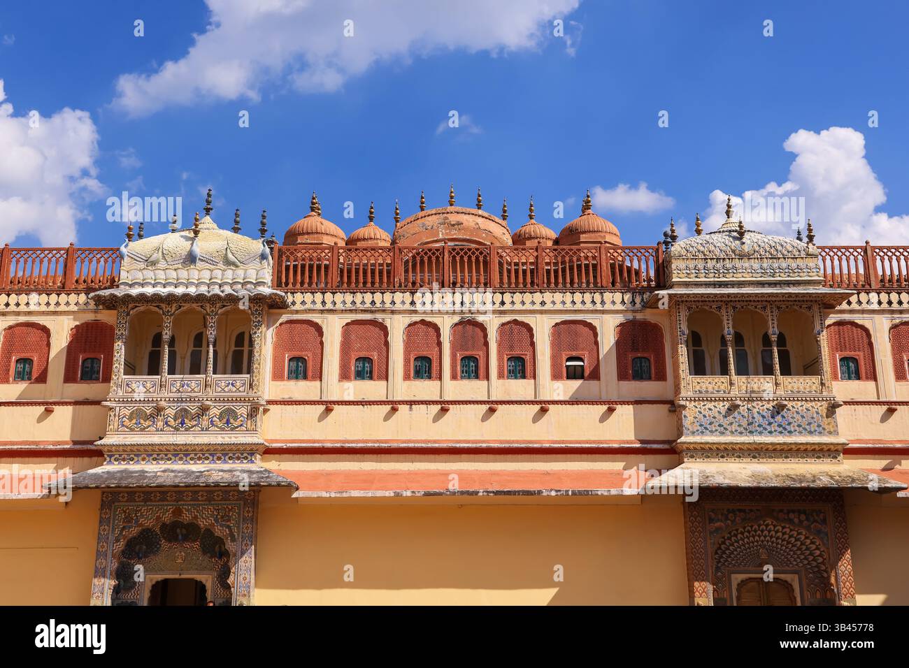 Architecture of Historic City palace in Jaipur city, Rajasthan, India ...