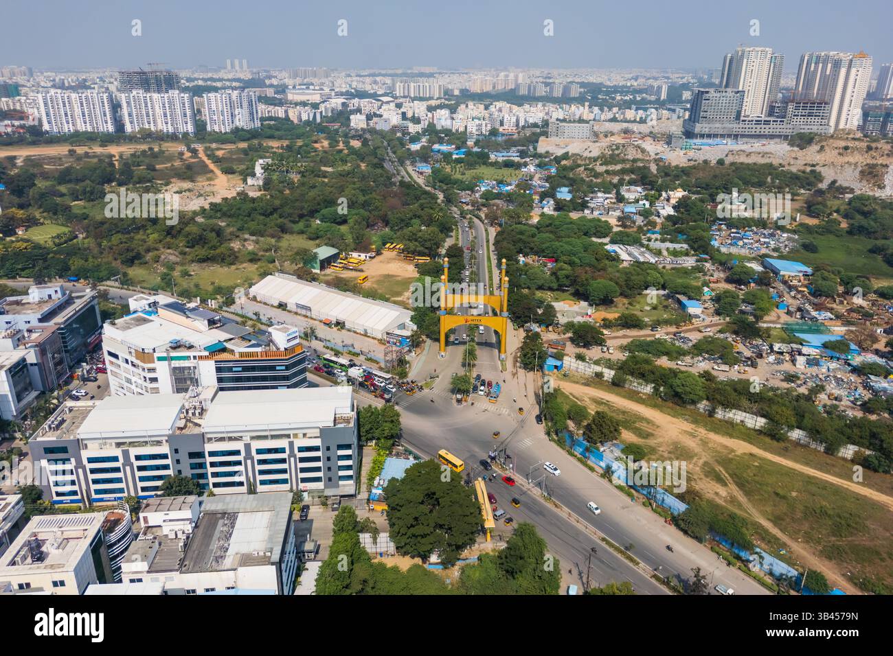 Hyderabad, INDIA - December 08, 2023 : Hitec city with in Hyderabad ...