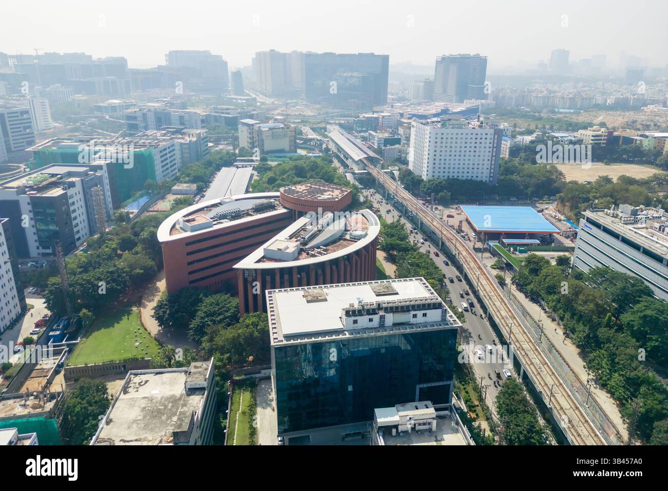 Hyderabad, INDIA - December 08, 2023 : Hitec city with in Hyderabad ...