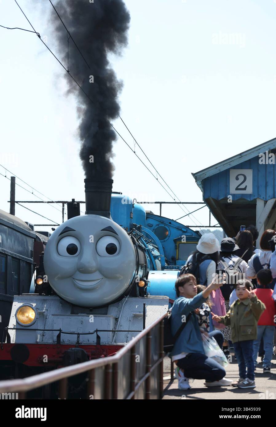Locomotive Thomas has begun operation on Oigawa Railway in Shimada City ...