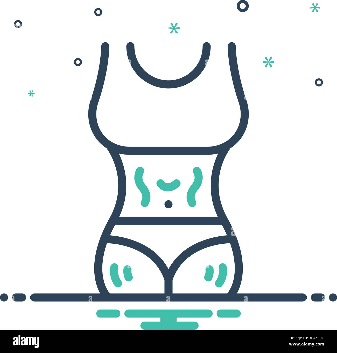 Icon for stretch marks, body Stock Vector Image & Art - Alamy