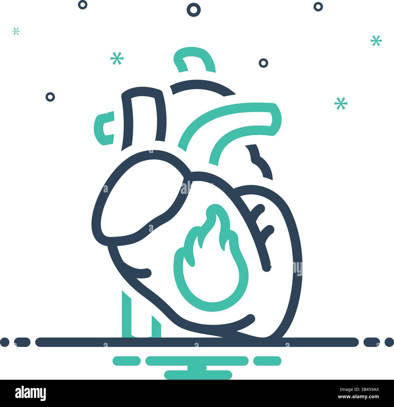 Icon for heart burn, heart Stock Vector Image & Art - Alamy