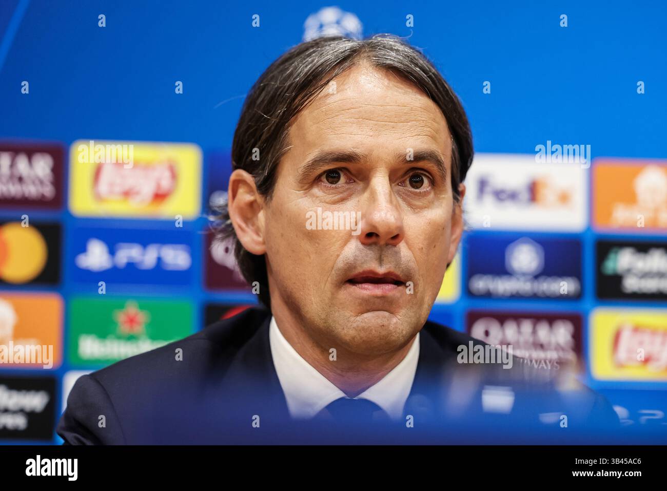 Simone Inzaghi, head coach of FC Internazionale during the training day ...