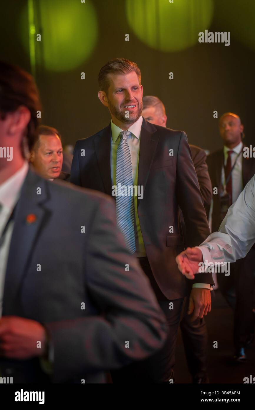 Dubai, United Arab Emirates. 28th Apr, 2025. Eric Trump, son of the U.S ...