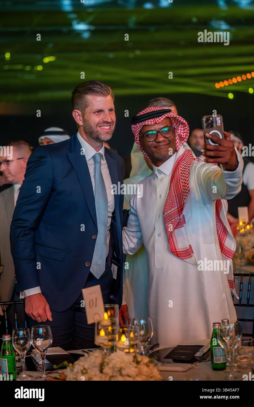 Dubai, United Arab Emirates. 28th Apr, 2025. Eric Trump, son of the U.S ...