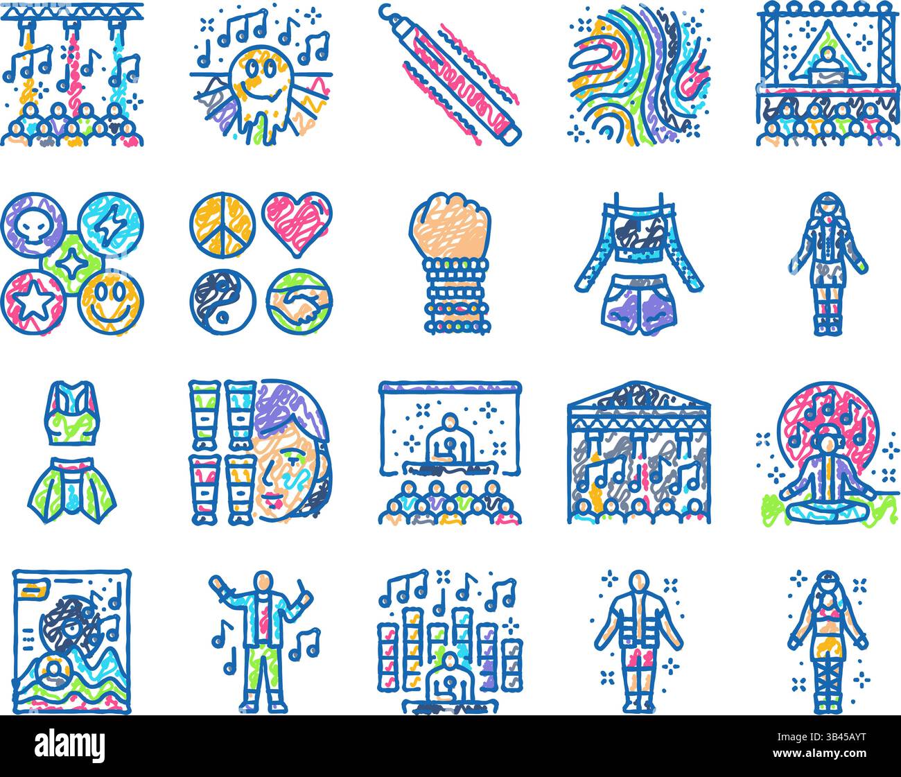 Punk party neon sign Stock Vector Images - Alamy