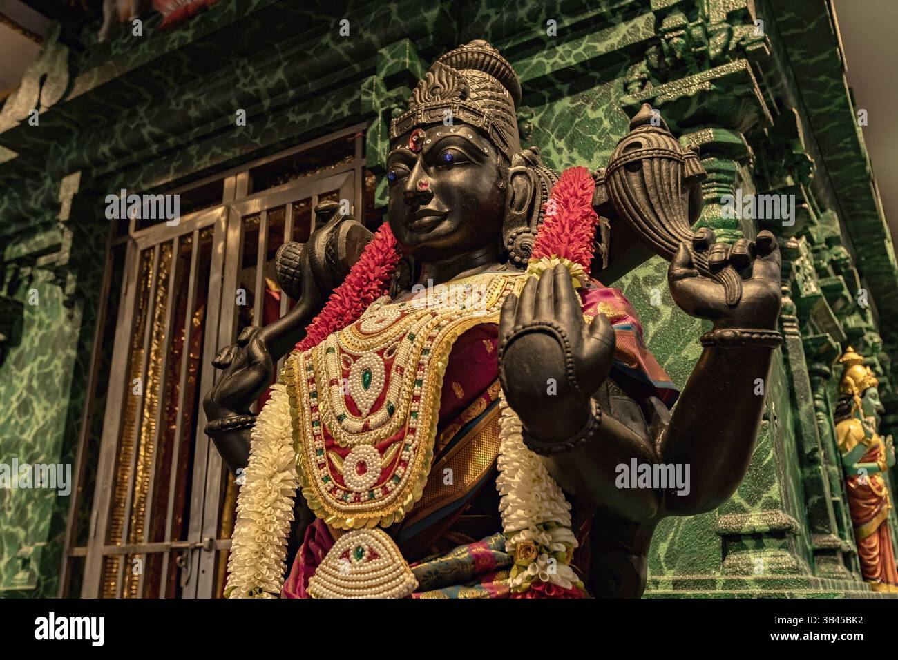Sculpture of Hindu deity, most likely Lord Vishnu or a form of Vishnu ...