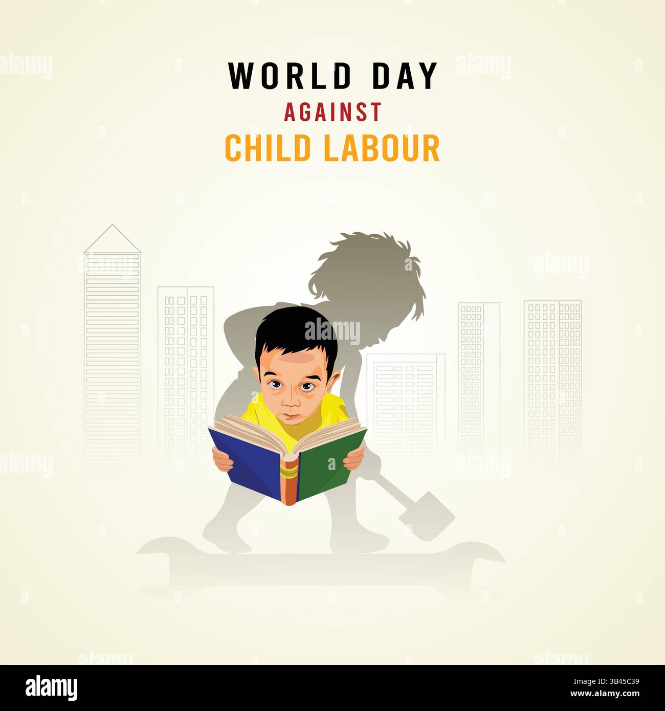 world day against child labour Poster | child labour Day Stock Vector ...