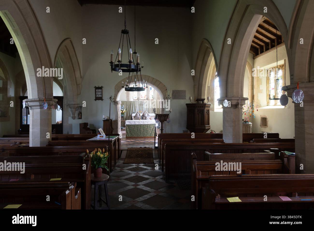 St. Nicholas Church, Lillingstone Dayrell, Buckinghamshire, England, UK ...