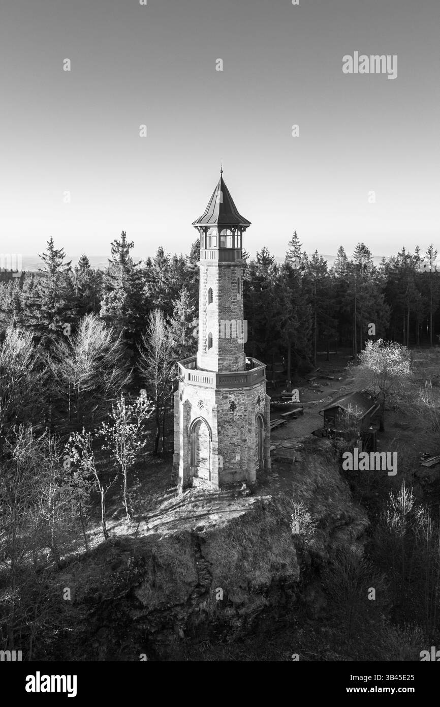 Stepanka Lookout Tower stands majestically on a spring morning in ...