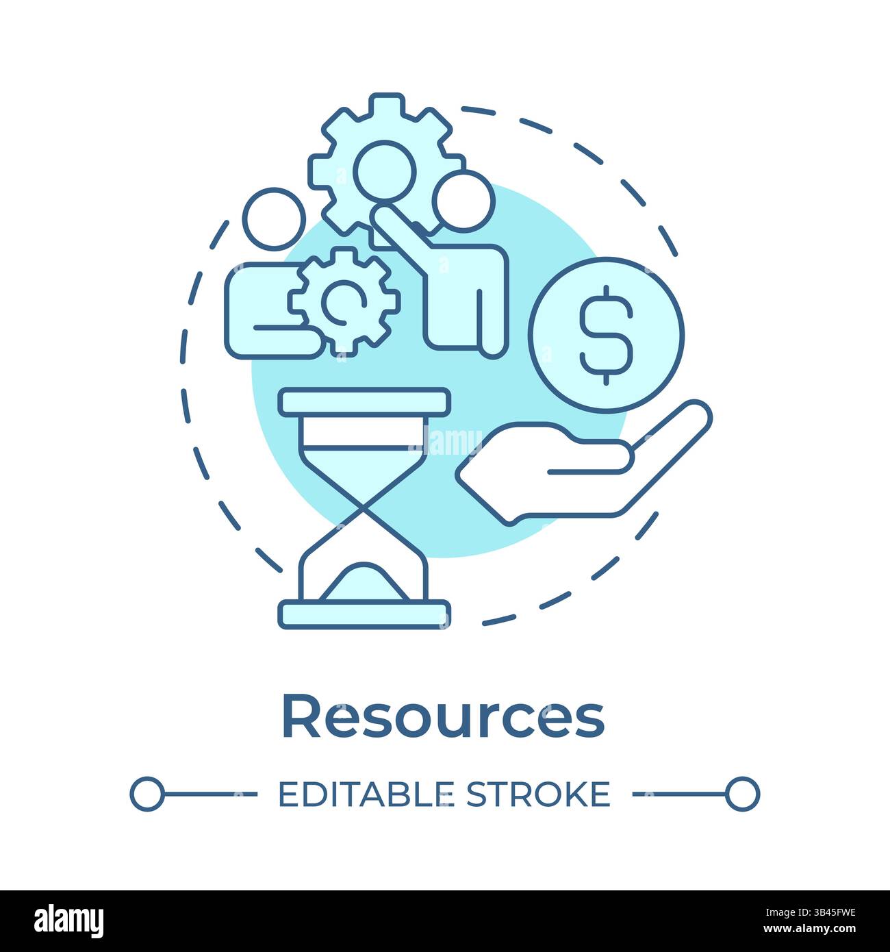 Allocation resources concept on Stock Vector Images - Alamy
