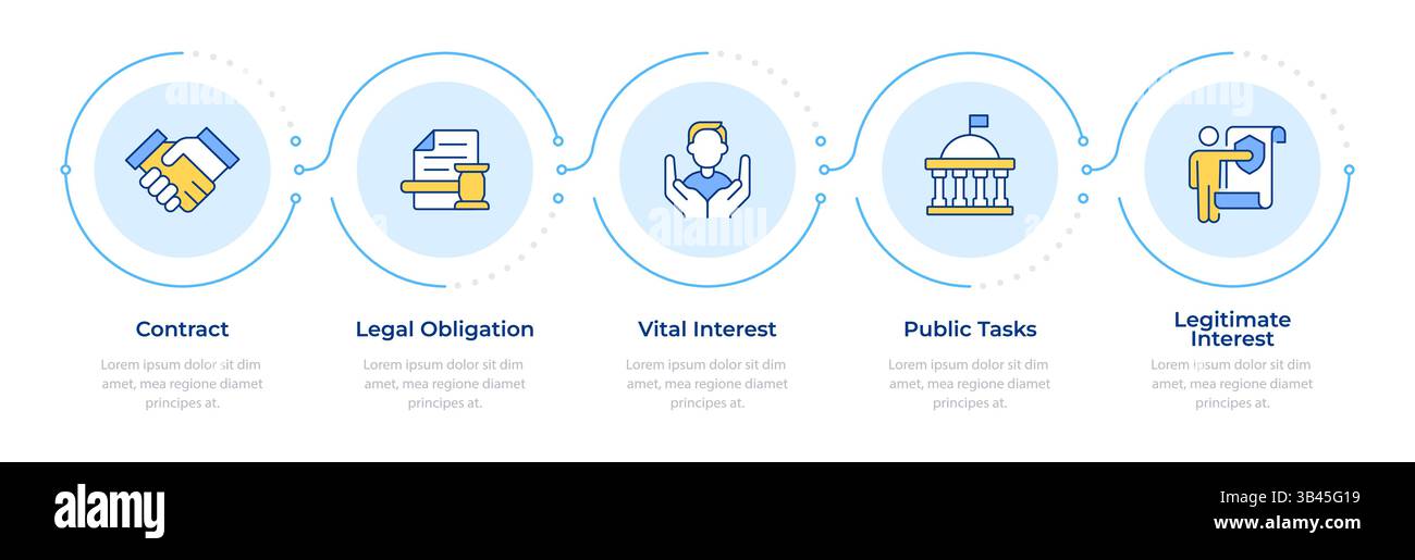 Legal bases infographic 5 steps Stock Vector Image & Art - Alamy