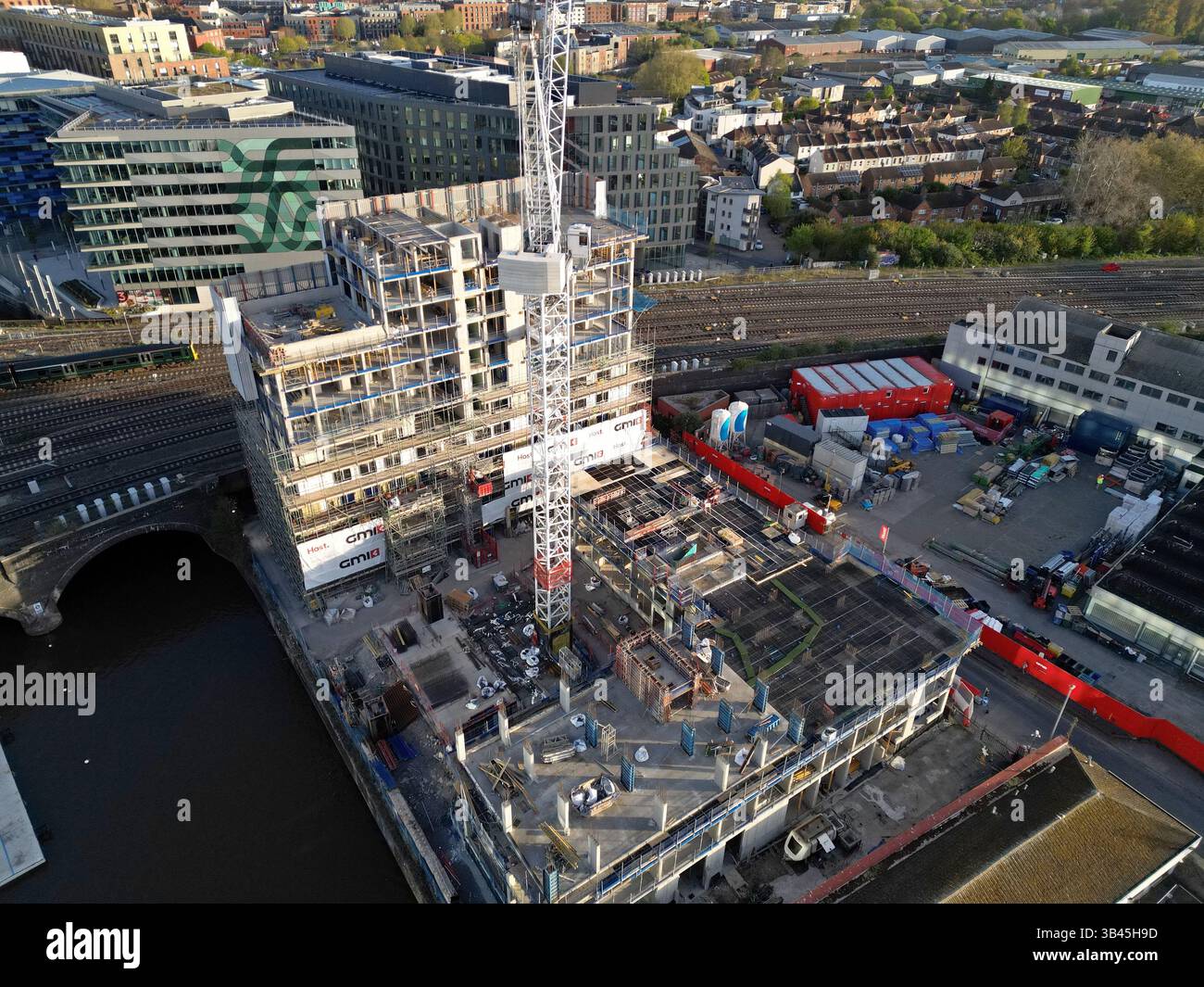 Aerial drone view of Host Student Housing Ltd new student accommodation ...
