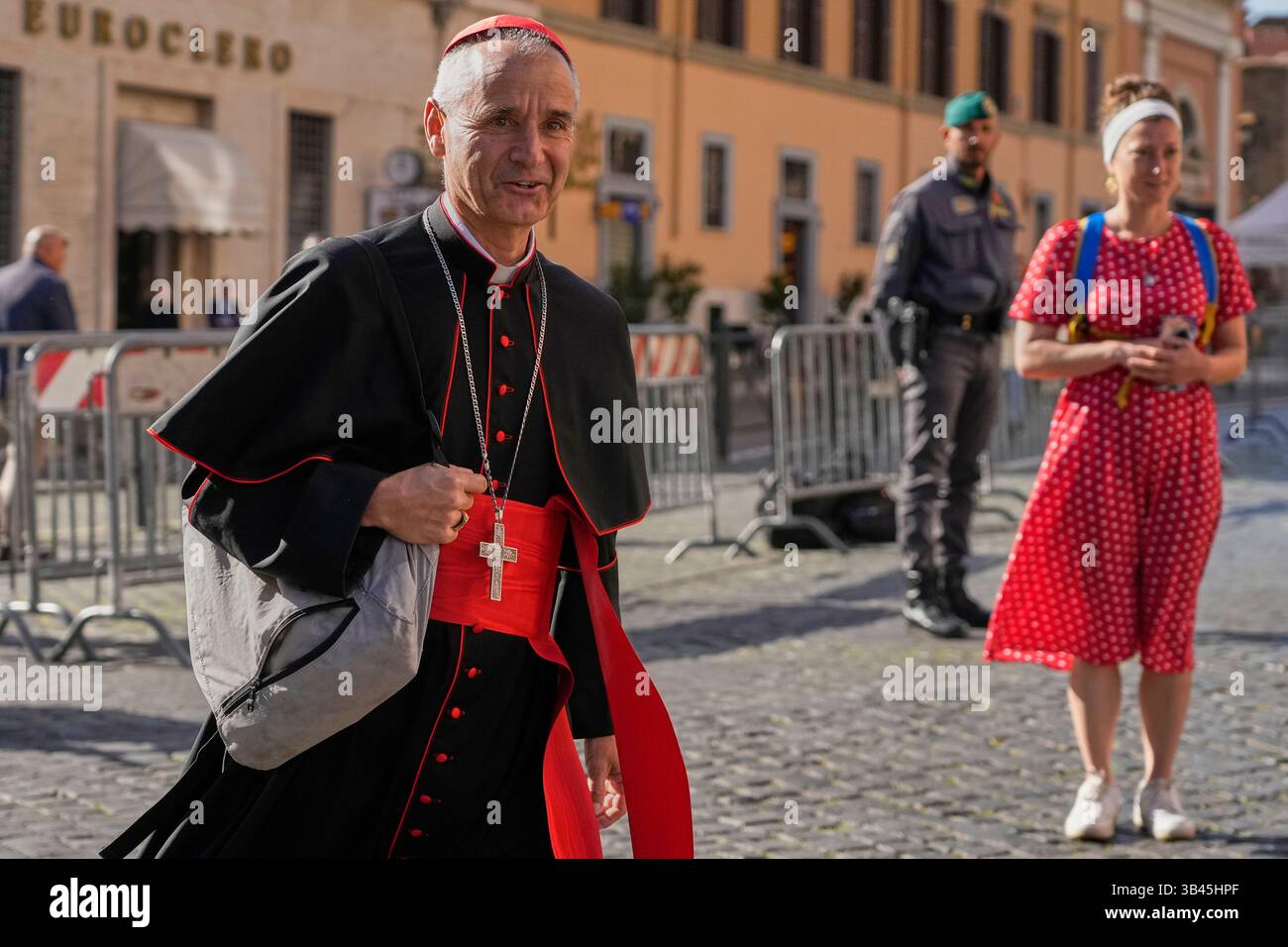 Cardinal Jean-Paul Vesco arrives for a college of cardinals' meeting ...